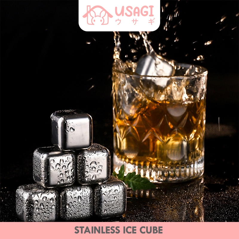 Jual USAGI OFFICIAL - Stainless Ice Cube / Es Batu Stainless Steel ...