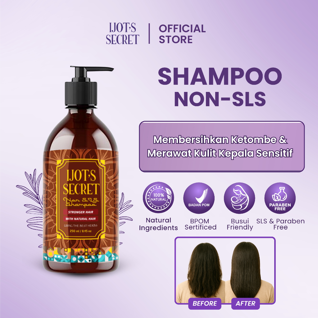 Jual Ijots Secret Shampoo Non SLS 250ML Perawatan Rambut Anti Rontok ...