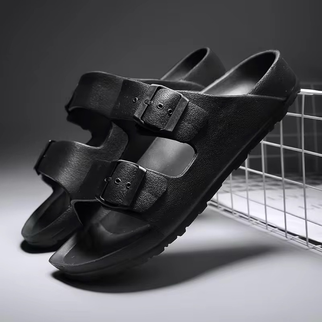 Jual Sandal Selop Slop Pria Unisex Terbaru Sandal Strap dua Terbaru ...