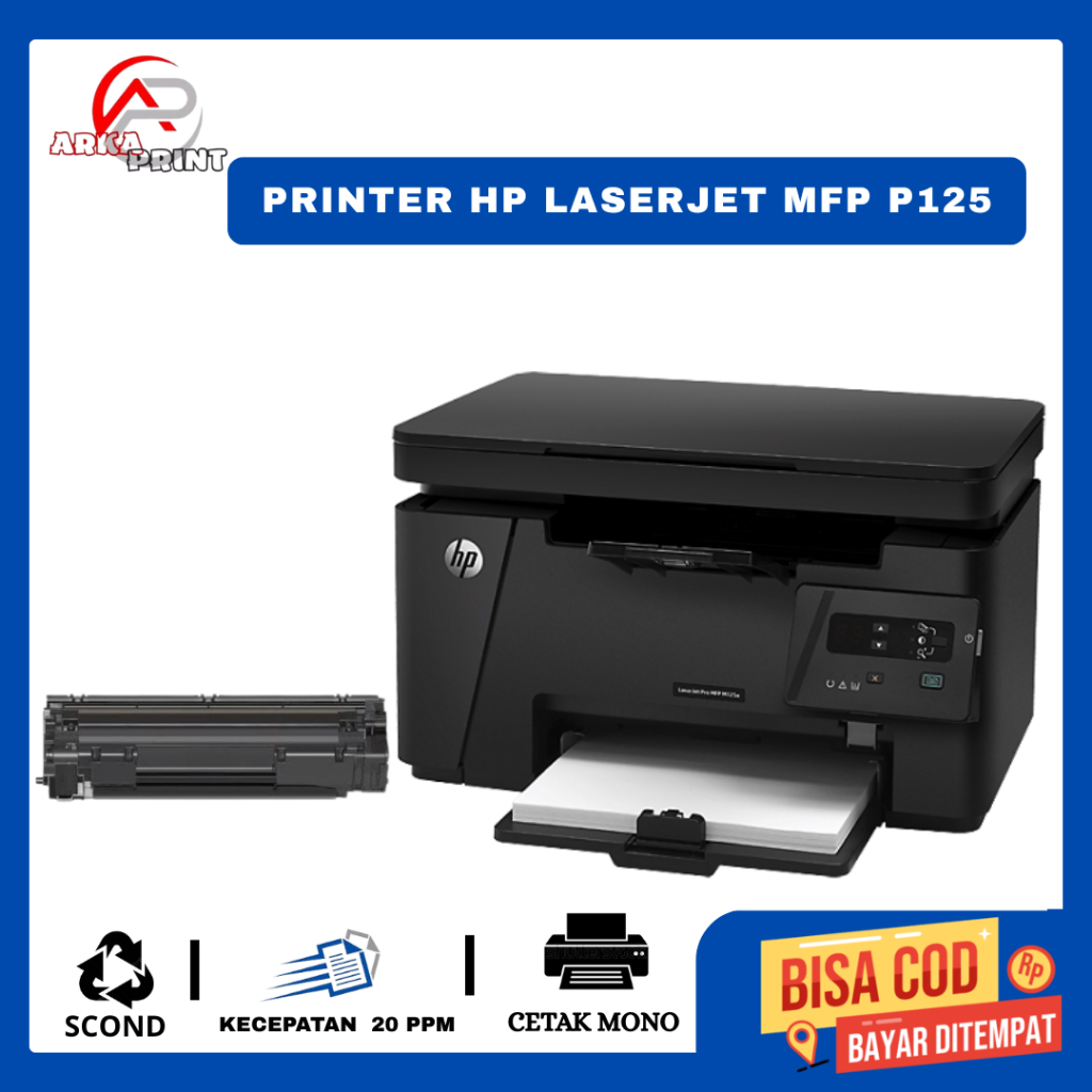 Jual Printer HP LaserJet pro mfp 125/126 Siap Pakai Bergaransi (Scond ...