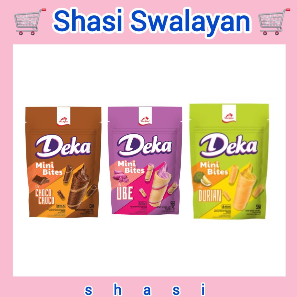 Jual Deka Mini Wafer Bites 72 gram - Coklat/ Ube/ Durian | Shopee Indonesia