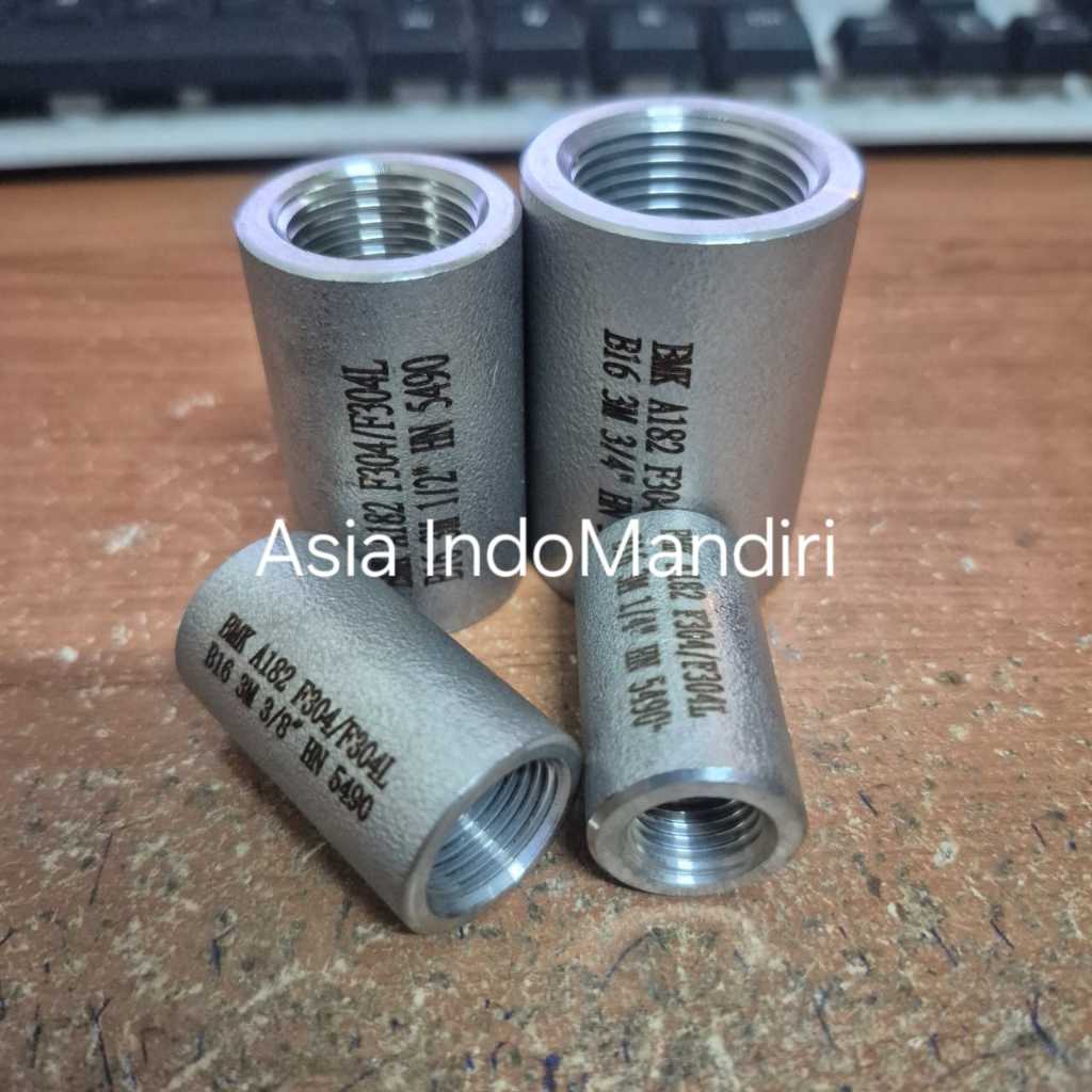 Jual Socket Stainless SS 304 Drat NPT 3/4" inch Class 3000 Coupling ...