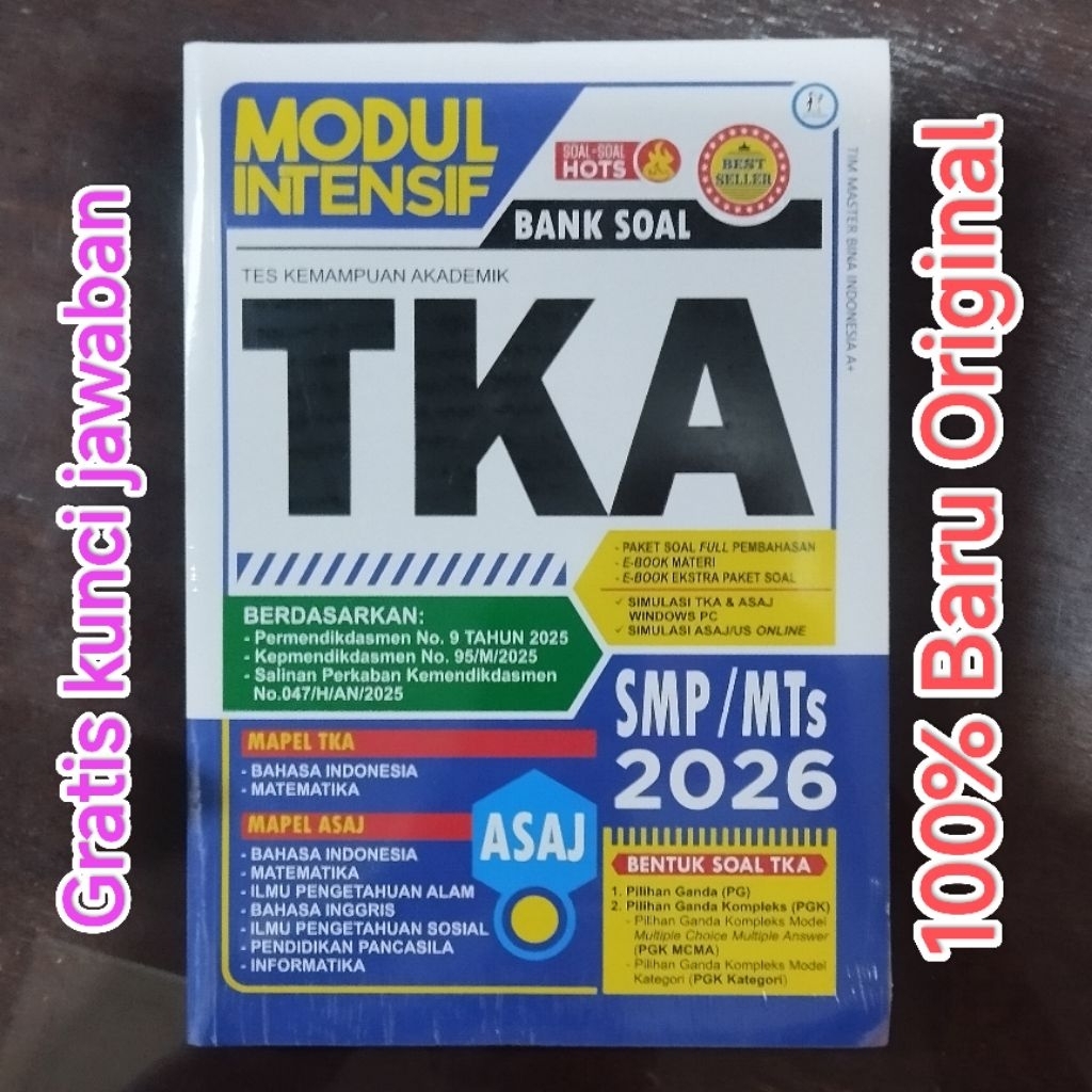Jual buku Modul Bank Tka tes kemampuan akademik SMP / MTS 2025 2025/ ...
