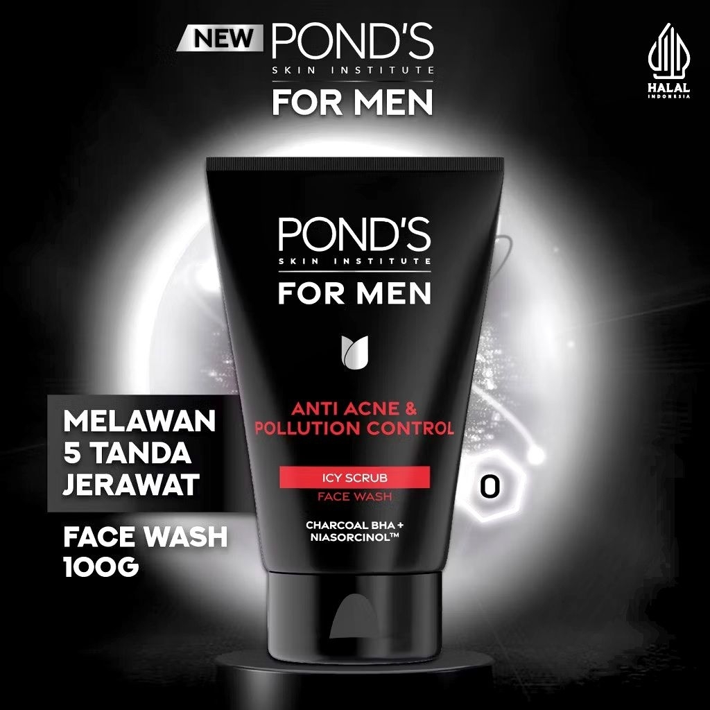 Jual PONDS Men Anti Acne & Pollution Control Face Wash 100g | Shopee Indonesia