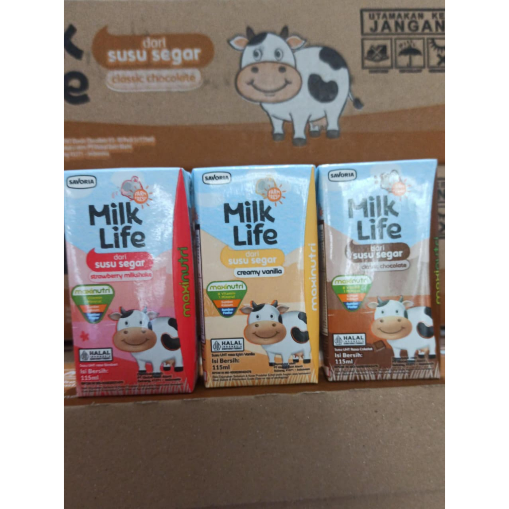 Jual MILK LIFE SUSU SEGAR UHT KOTAK 115 ML | Shopee Indonesia