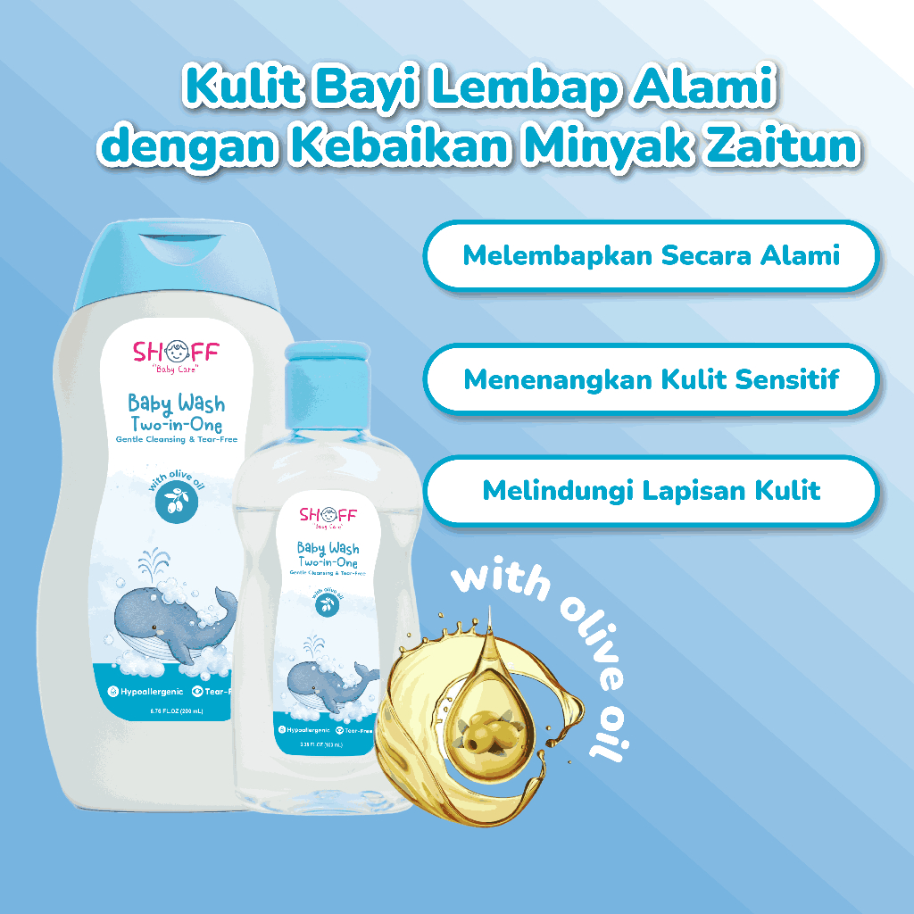 Jual Shoff Baby Wash Two in One 200 ml – Sabun Sampo Mandi Bayi ...