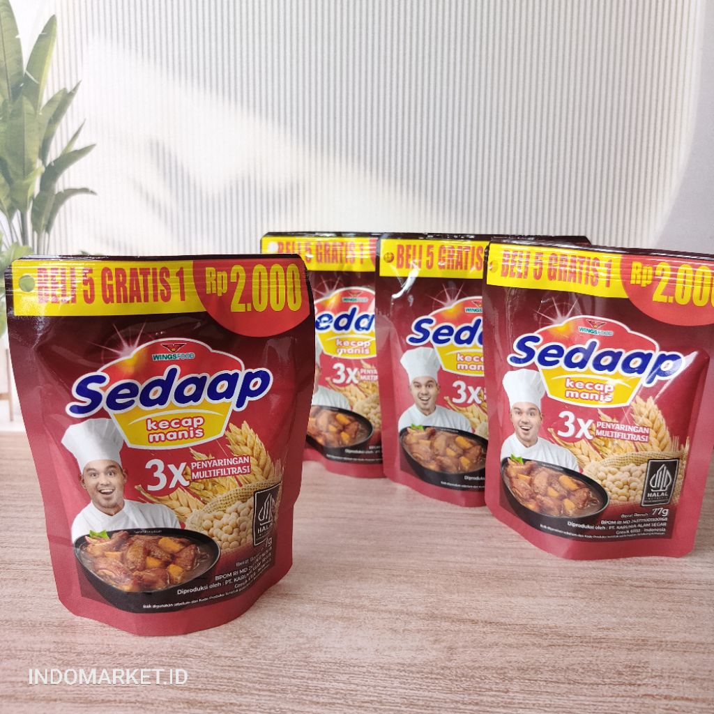 Jual Kecap Sedaap 77g / Kecap manis sedaap / kecap sedap | Shopee Indonesia