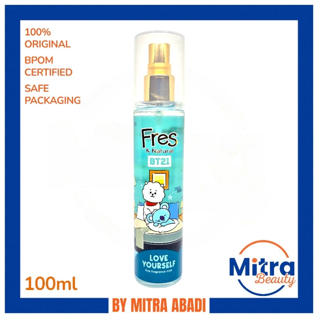 Jual FRES & NATURAL Cologne BT21 100ml | Shopee Indonesia