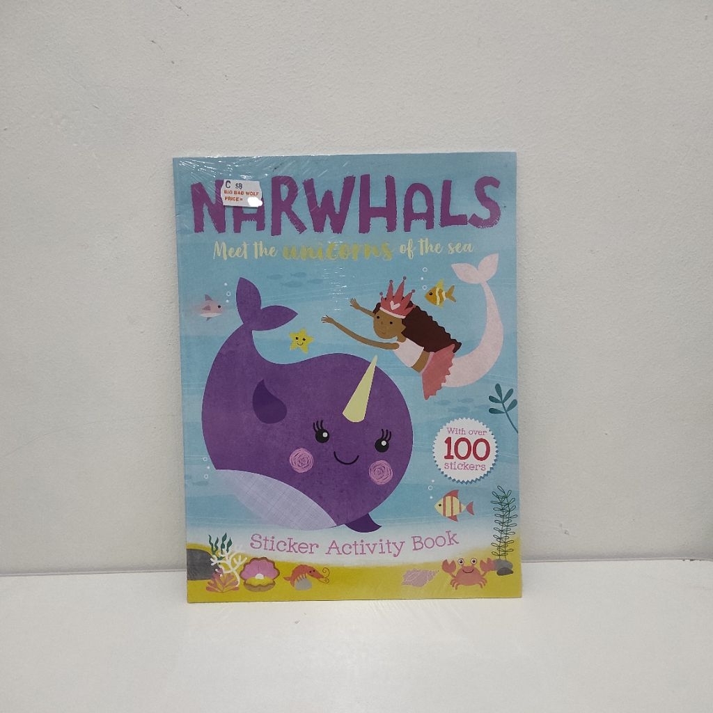 Jual Narwhals Meet The Unicorns of The Sea Sticker Activity Book anak ...