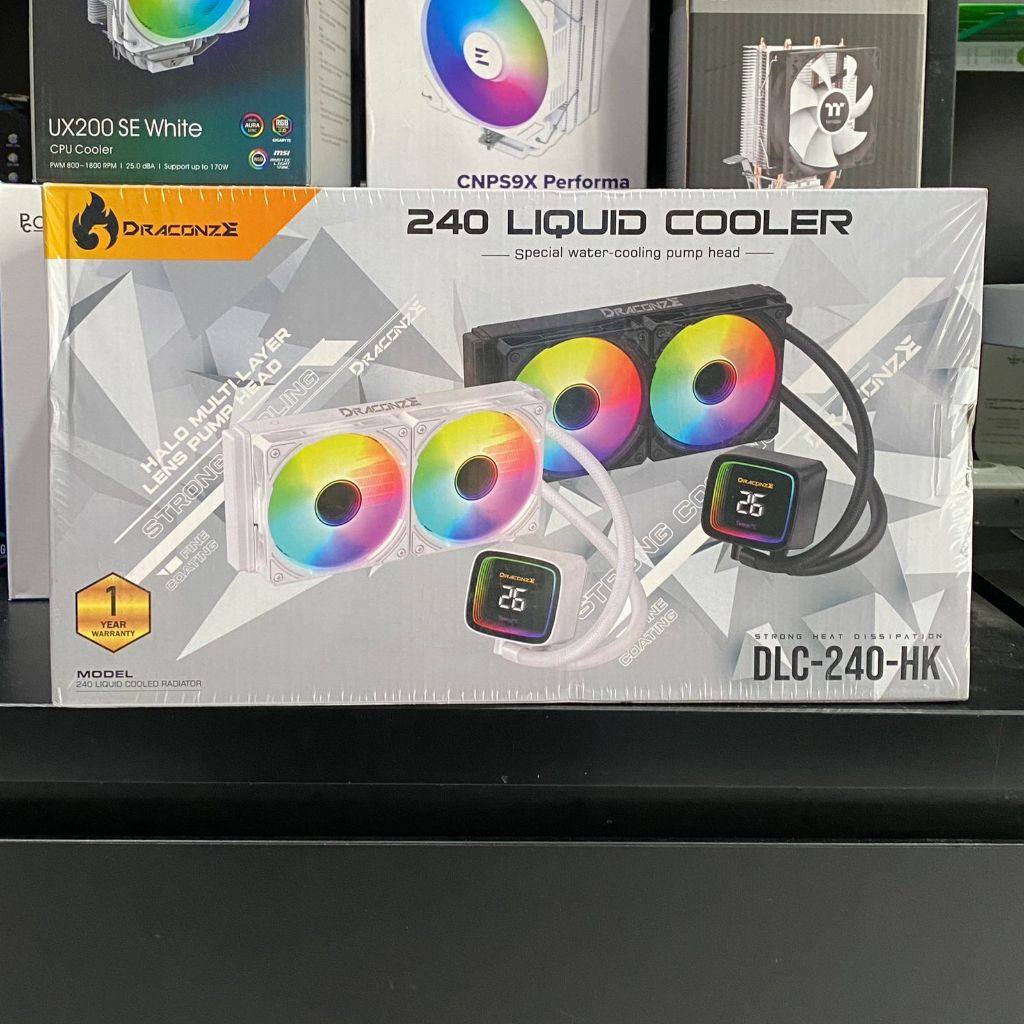 Jual Draconze Aio Liquid Cooler HK-02 DLC-240 With Temp Display On Pump ...