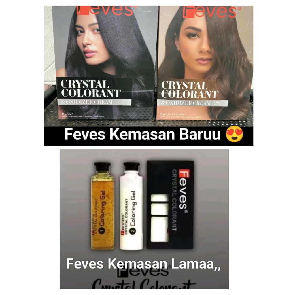 Jual 1Set Semir Toning Feves Kemasan Baruu Lebih Glossy, Hitam Alami ...