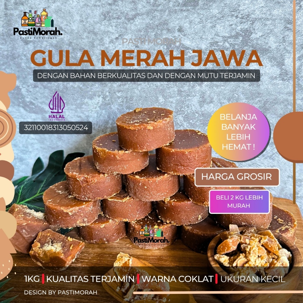 Jual Gula Merah Koin 1kg HALAL Asli Gula Jawa Koin Bulat 1 Kilo Bukan ...