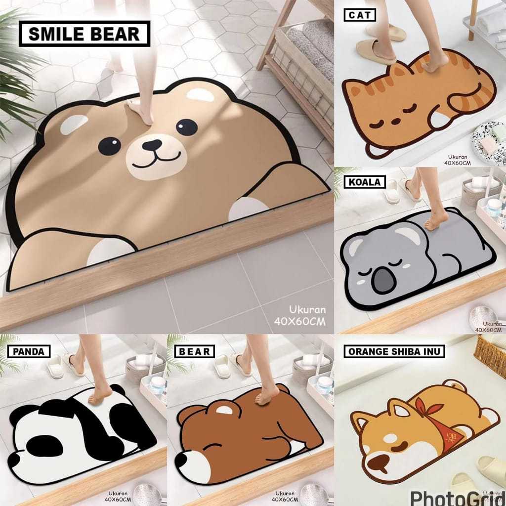 Jual EDISI CARTOON KARAKTER - Keset Lantai lucu Anti Slip Daya Serap ...