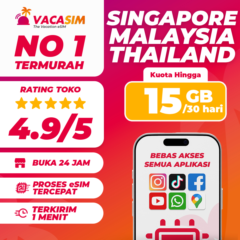 Jual eSIM Singapore Malaysia Thailand Unlimited | eSIM Singapore ...
