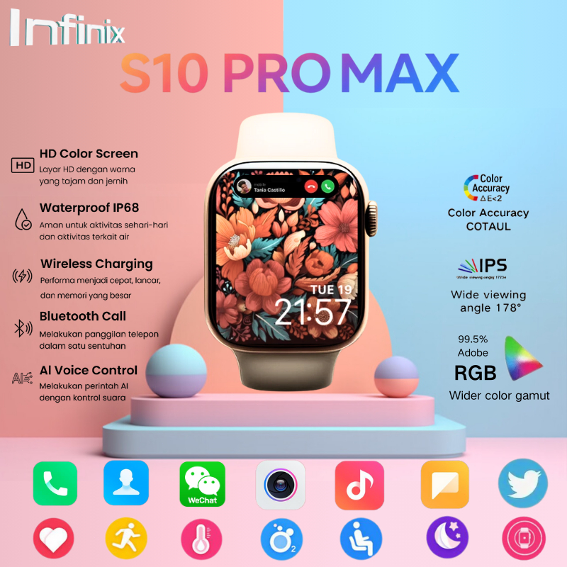 Jual 【2025 Baru】INFINIX Samrt watch S10 Pro Max Original with 2.2" HD ...