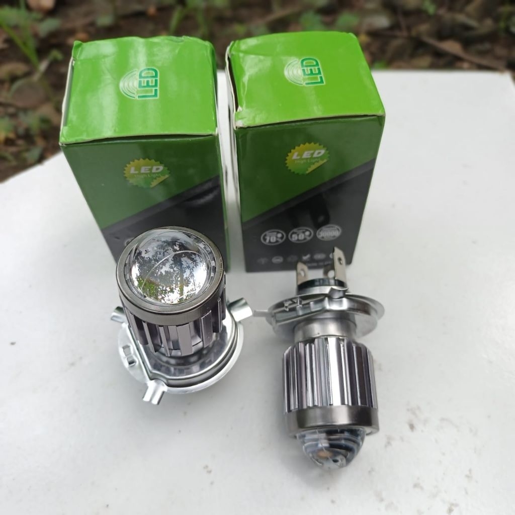 Jual Lampu Led Laser H4 Motor Mobil 2 Warna Kuning Putih Universal 12V ...