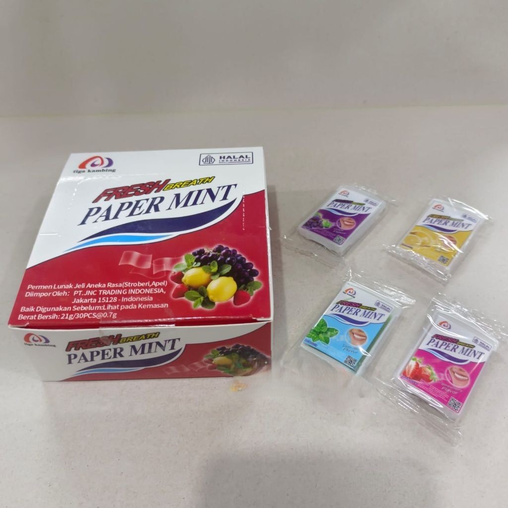 Jual Permen Fresh Breath Paper Mint - Permen Papermint isi 30 pcs Mix ...