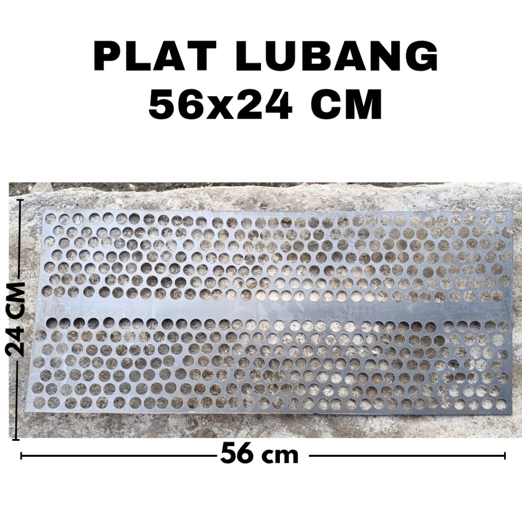 Jual Plat Lubang Bolong Tebal 1mm Ukuran 56x 24 cm | Shopee Indonesia