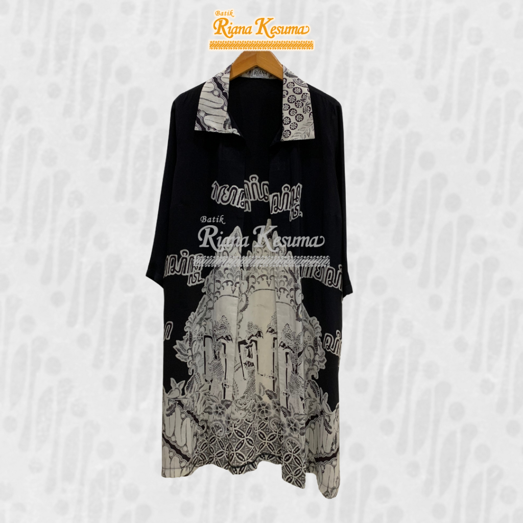 Jual Batik Riana Kesuma - Outer Sutra Batik Motif Wayang | Shopee Indonesia