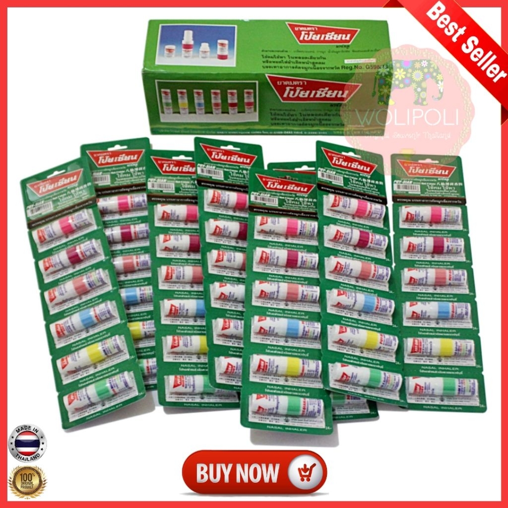Jual Poy Sian Inhaler Thailand Pereda Flu Hidung Tersumbat | Shopee ...