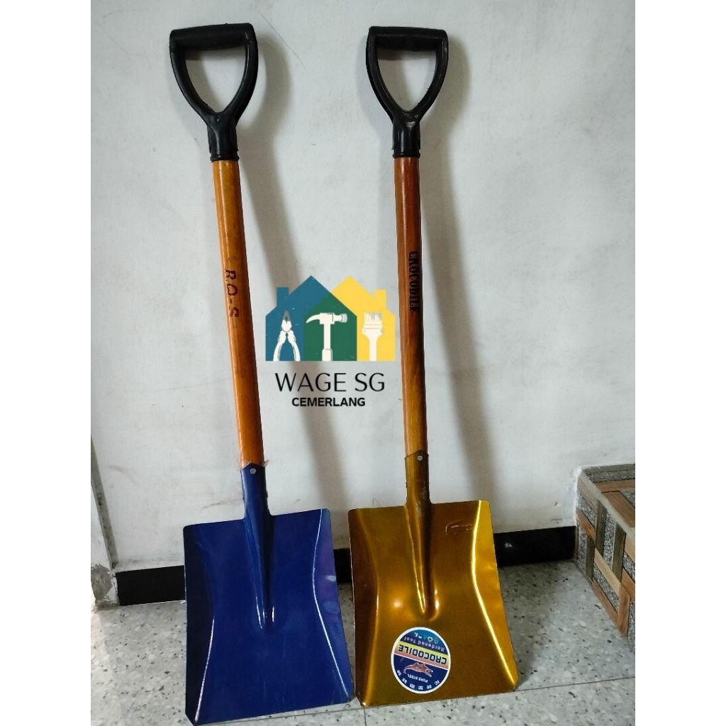 Jual SEKOP PASIR / SEKOP BIRU / SEKOP CROCODILE GAGANG KAYU/SEKOP TANAH ...