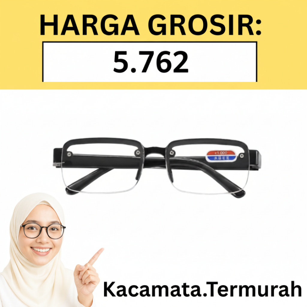Jual (KT) Kacamata Baca Plus Lensa Anti Radiasi Pria Wanita Kuat ...