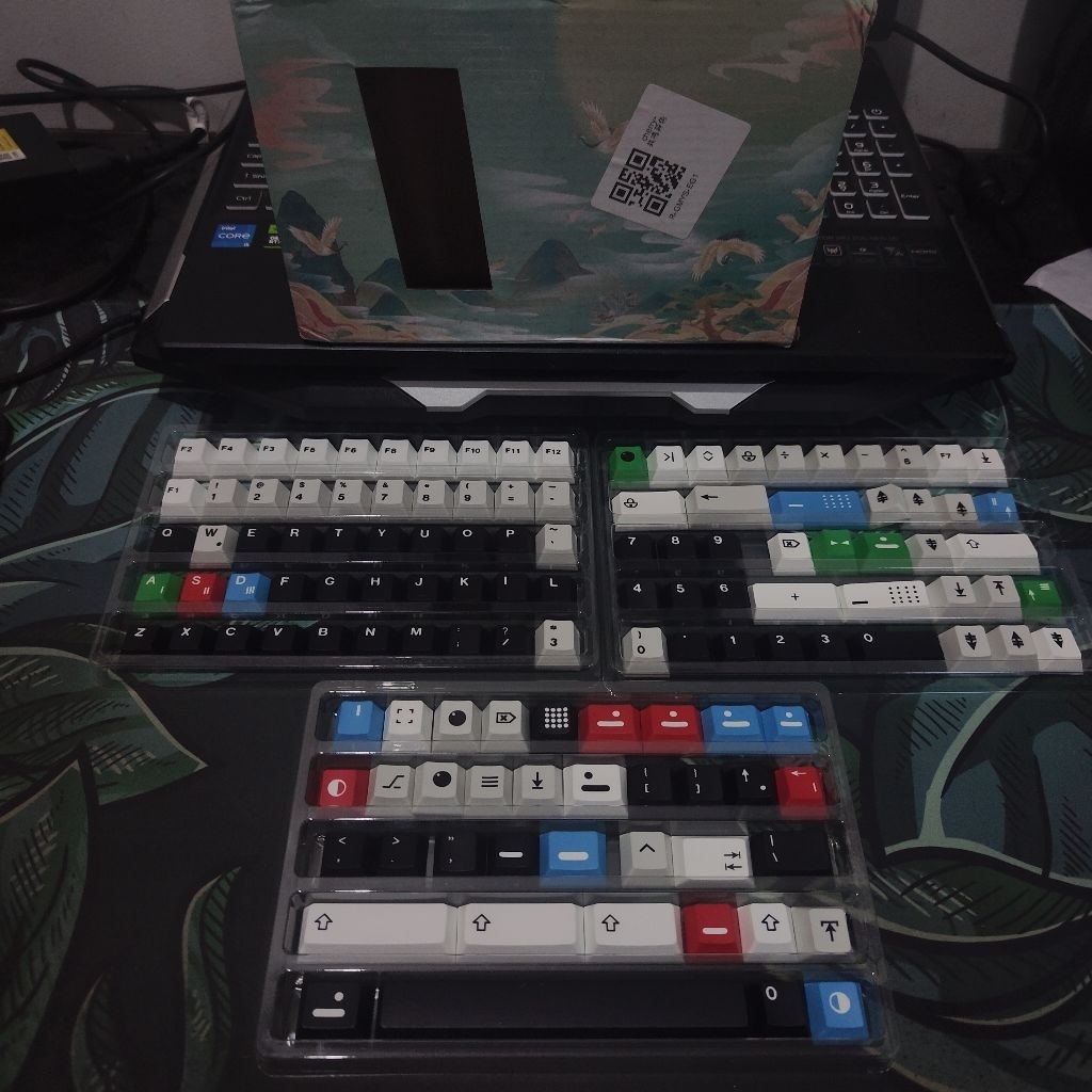 Jual Yongqiu Resonance R2 Keycaps Hitam PBT Dye-sub Cherry Profil ...