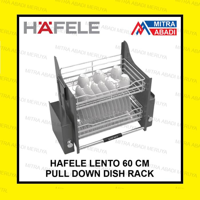 Jual Hafele Lento Pull Down Dish Rack 60 cm Elevator Basket Rak Piring ...