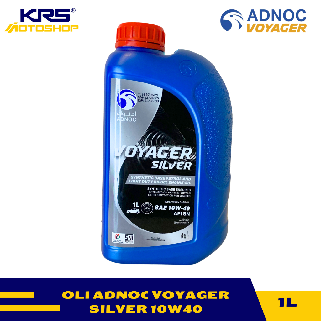Jual Oli ADNOC VOYAGER Silver 10W40 Semi Synthetic 1L | Shopee Indonesia