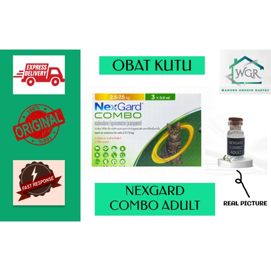 Jual Nexgard Combo for Cats 2,5-7,5kg Share In Jar Obat Kutu Kucing 1 ...