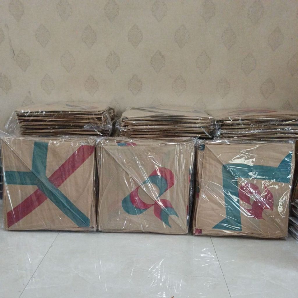 Jual layangan pulas kertas coklat uk54 cimande isi 100 pcs | Shopee ...