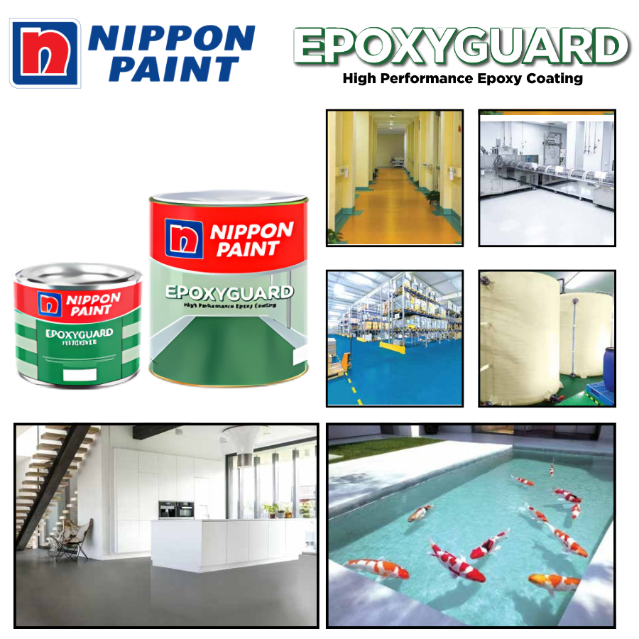 Jual NIPPON PAINT CAT LANTAI EPOXYGUARD 0,9 LITER CAT KERAMIK EPOXY ...