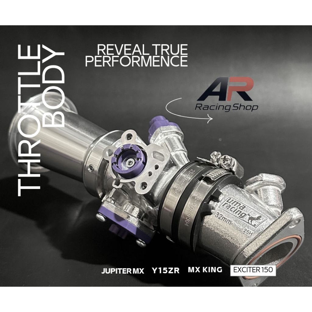 Jual THROTTLE BODY KIT UMA RACING TB DOWNDRAFT UMA MX KING 150 Y15ZR ...
