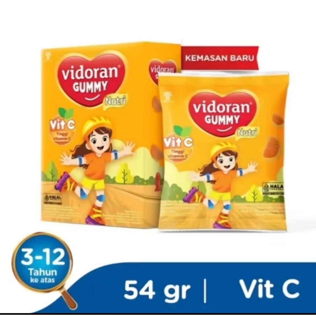 Jual Vidorant Gummy vit C 54 gram 3 sachet (ex 2027) | Shopee Indonesia