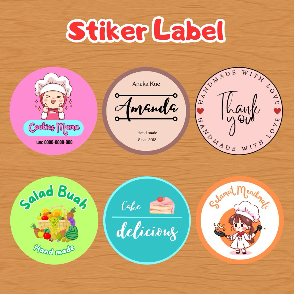 Jual STIKER LABEL BULAT / STICKER LABEL KEMASAN / STIKER CUTTING Murah ...
