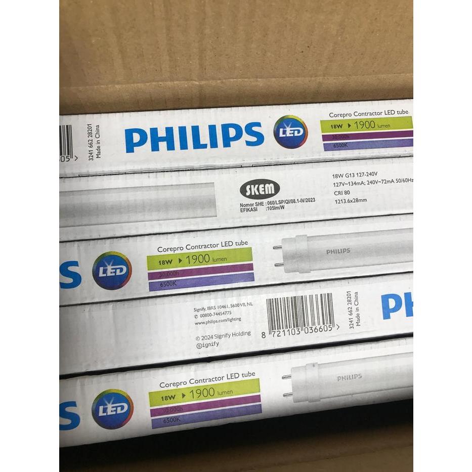 Jual Philips TL LED 18W 120cm Ecofit Corepro Lampu | Shopee Indonesia