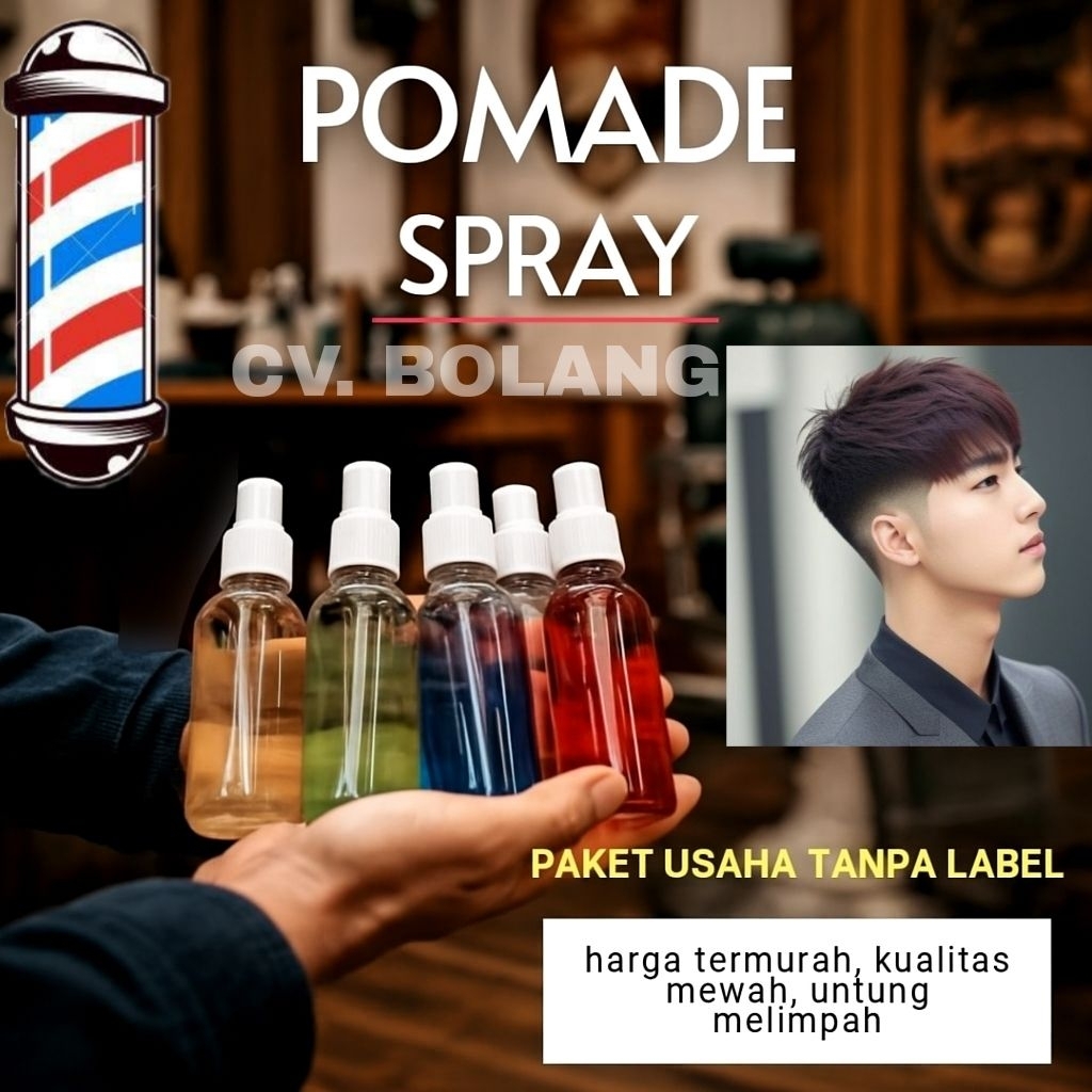 Jual POMADE SPRAY 60 ML PLAIN WITHOUT LEBELS | Shopee Indonesia