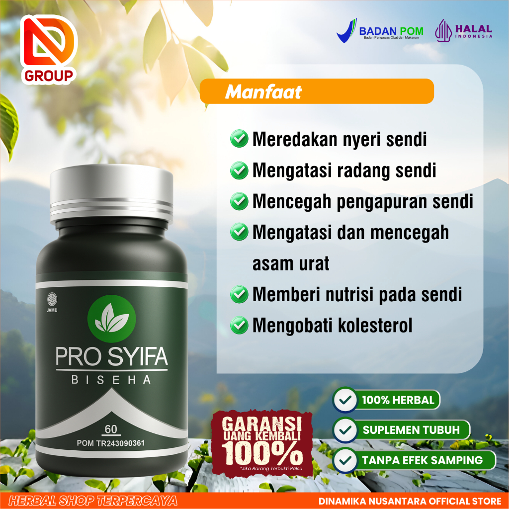 Jual PRO SIFA SYIFA KAPSUL - Obat Asam Urat dan Kolesterol Tinggi Ampuh ...