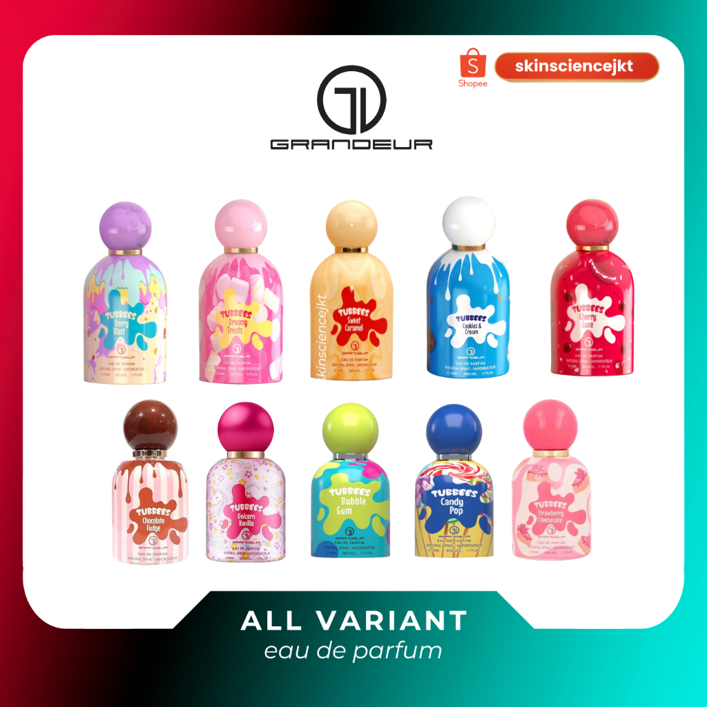 Jual Grandeur Tubbees Perfum All Variant 50ML Edp Dreamy Treats Berry ...