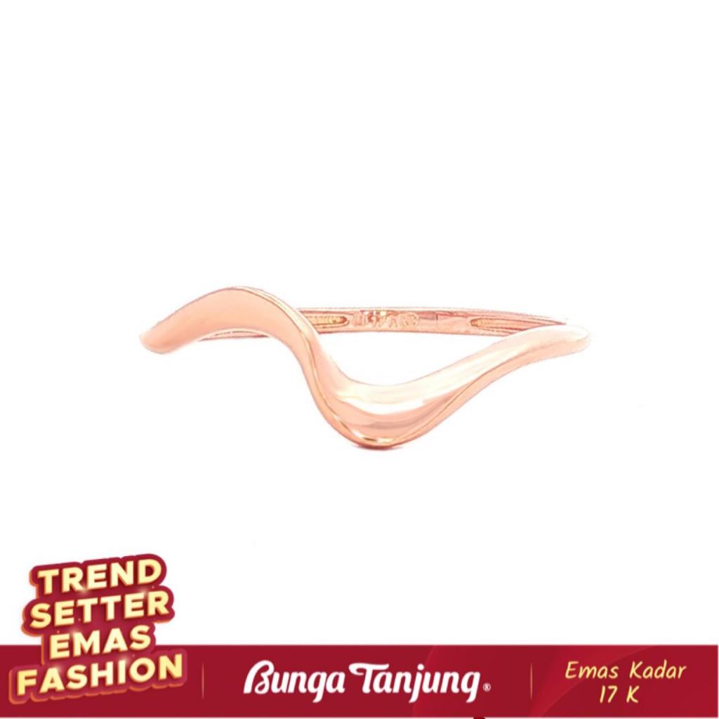 Jual CINCIN POLOS WAVE RINGAN - EMAS 17K - BUNGA TANJUNG GOLD | Shopee ...