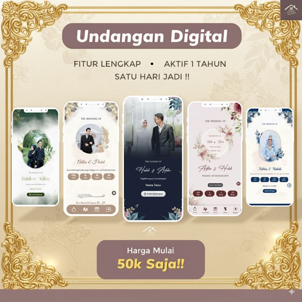 Jual Undangan Website Pernikahan, Undangan Wa, Undangan Link, Undangan ...