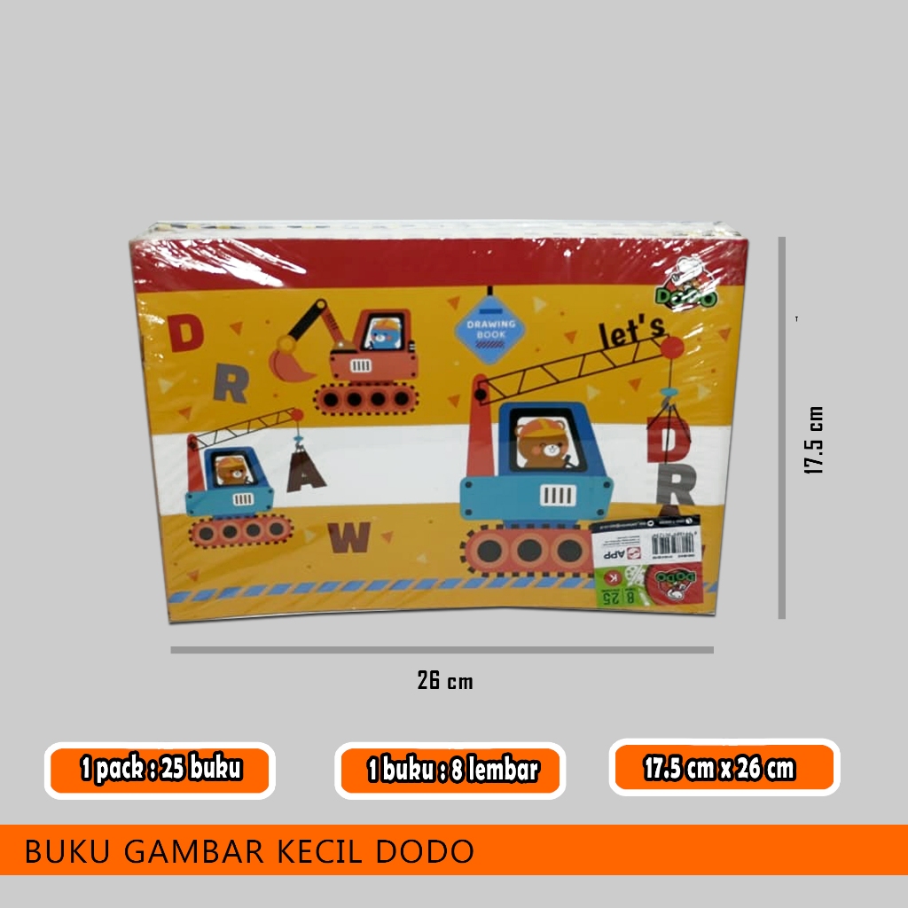 Jual buku gambar kecil dodo / 1 pack / 25 buku | Shopee Indonesia