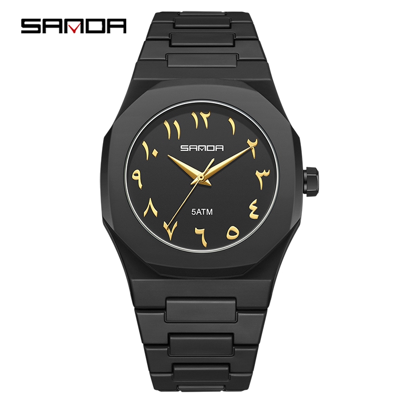 Jual SANDA 9091 Jam Tangan Pria Analog Kasual Tali ABS Anti Air 5ATM ...