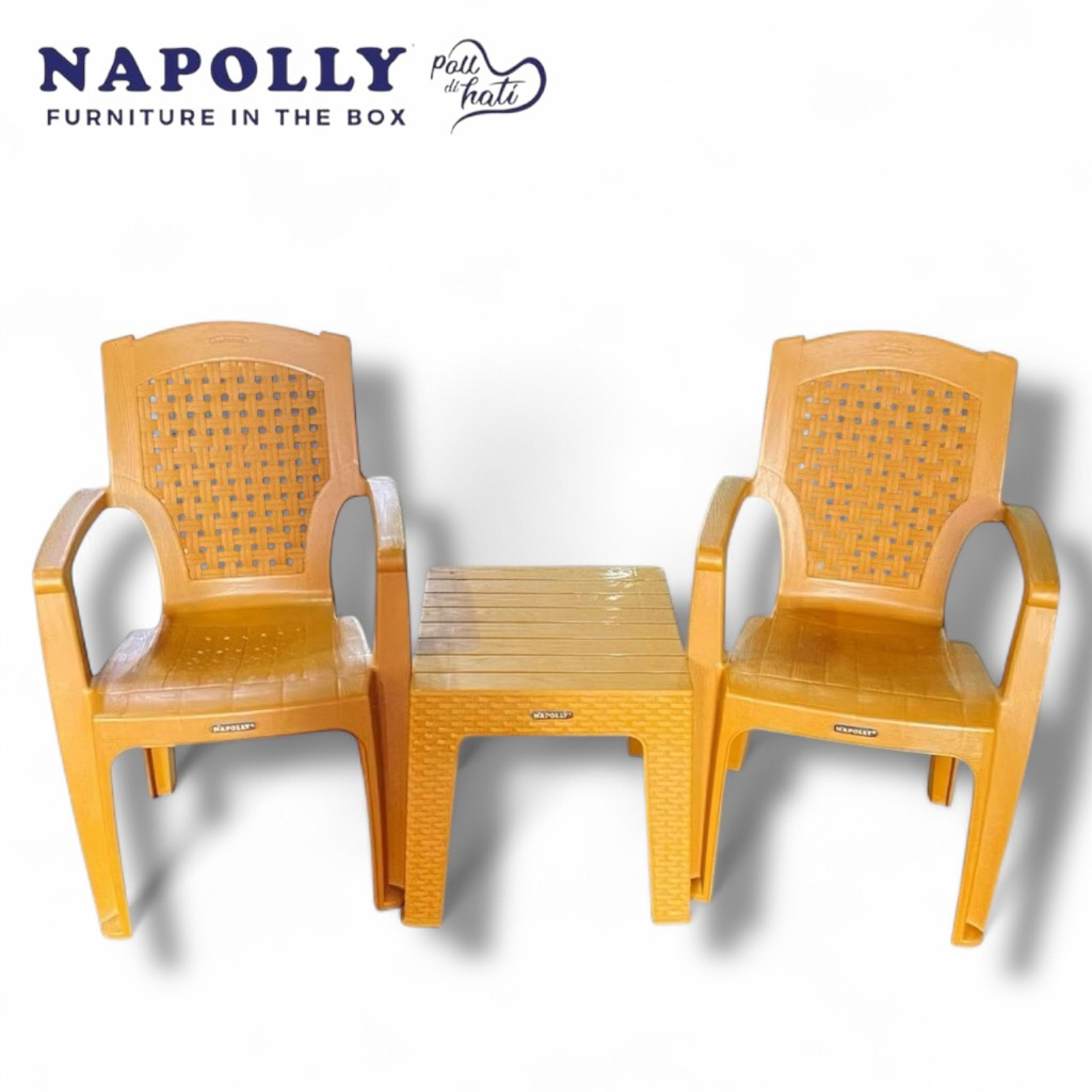 Jual 1 Set 2 Kursi BK 632P + MAPAN 45 - 1SET Kursi Santai Napolly 632 P ...