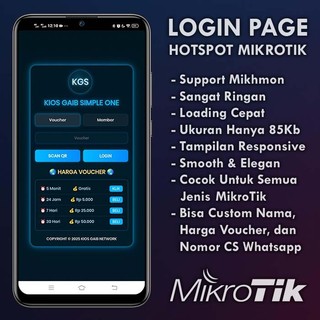 Jual Simple One - Template Login Page Hotspot MikroTik | Shopee Indonesia