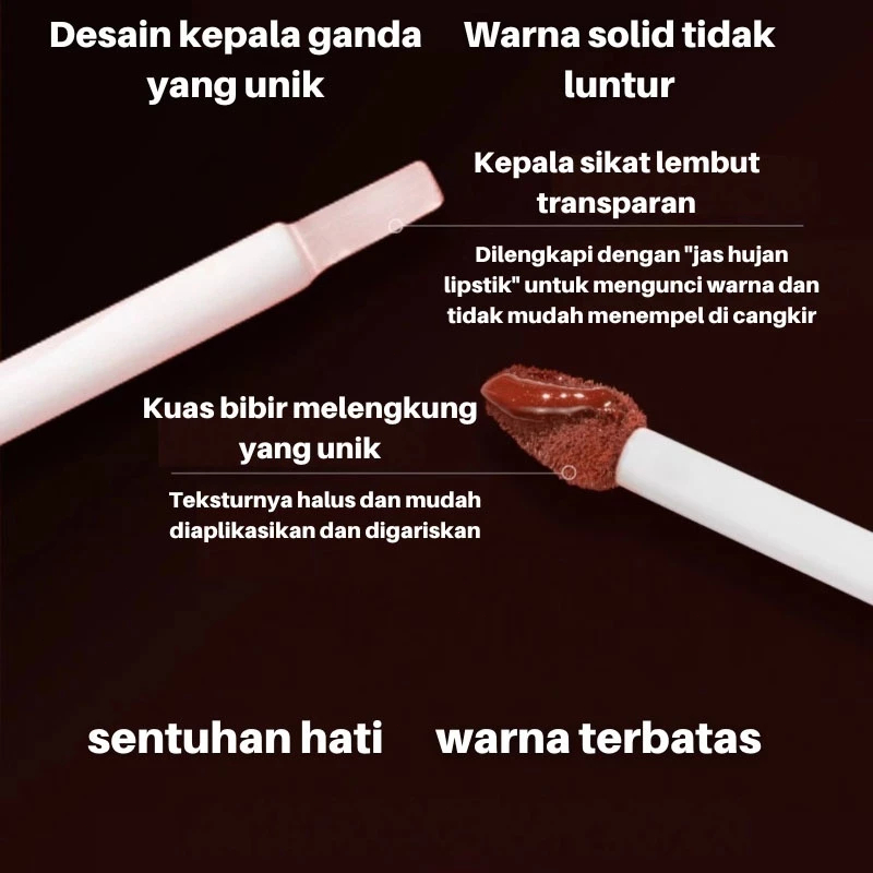 Jual KlKO MilanoDouble Touch Liquid Lipstick 6 ML /Natural Rose/Satin ...
