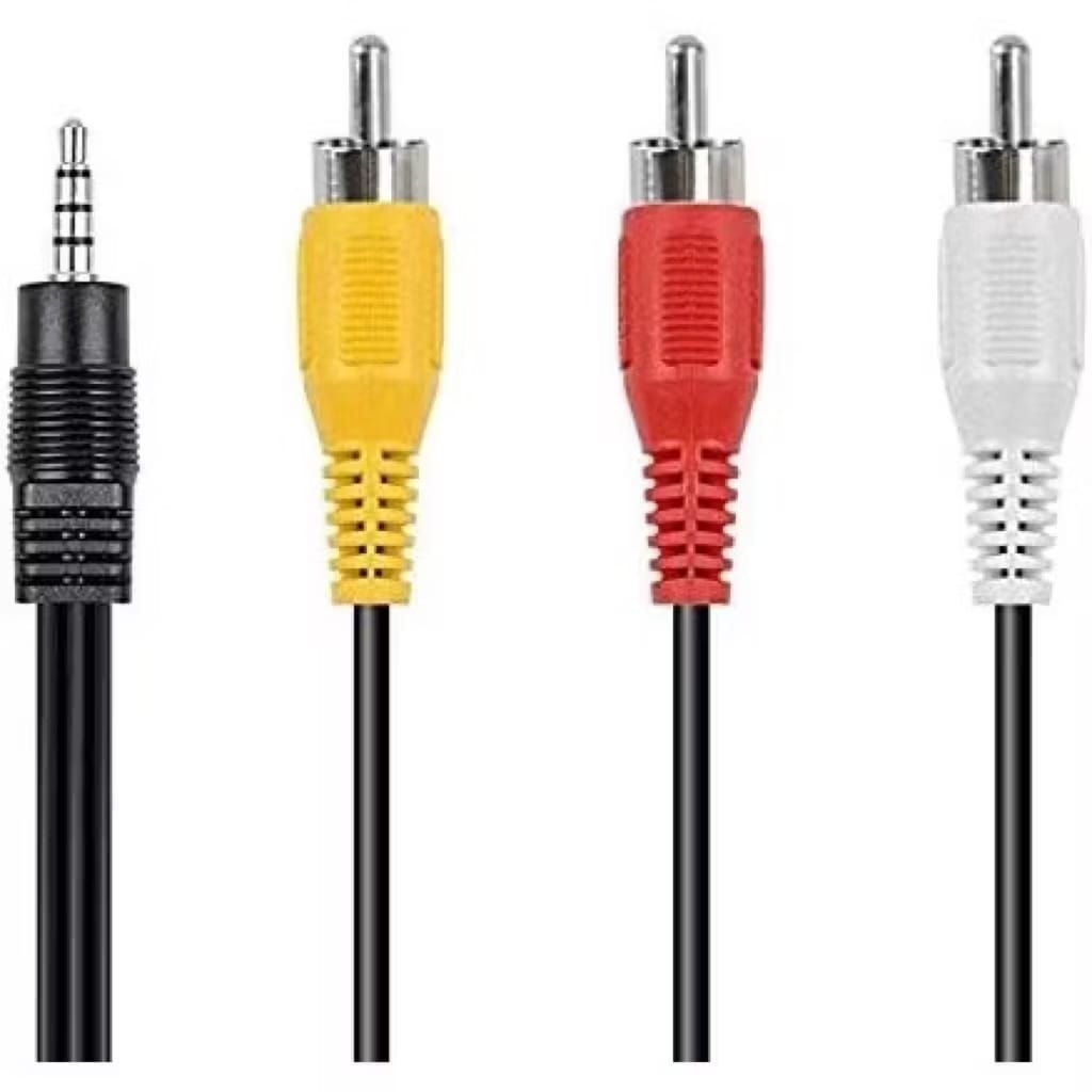 Jual Kabel RCA 3 IN 1 audio Panjang kabel 1 Meter , kabel audio , kabel ...