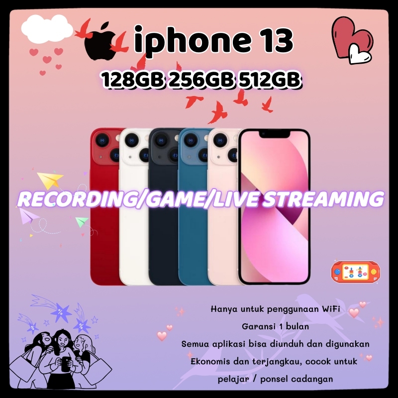 Jual Apple iPhone 13 Indonesia Ready Stock, iP13 128/256/512GB, Second | Shopee Indonesia