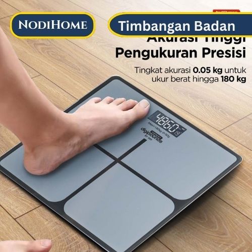 Jual {KACA PREMIUM} Timbangan Badan Digital Scale Temperature 180kg ...