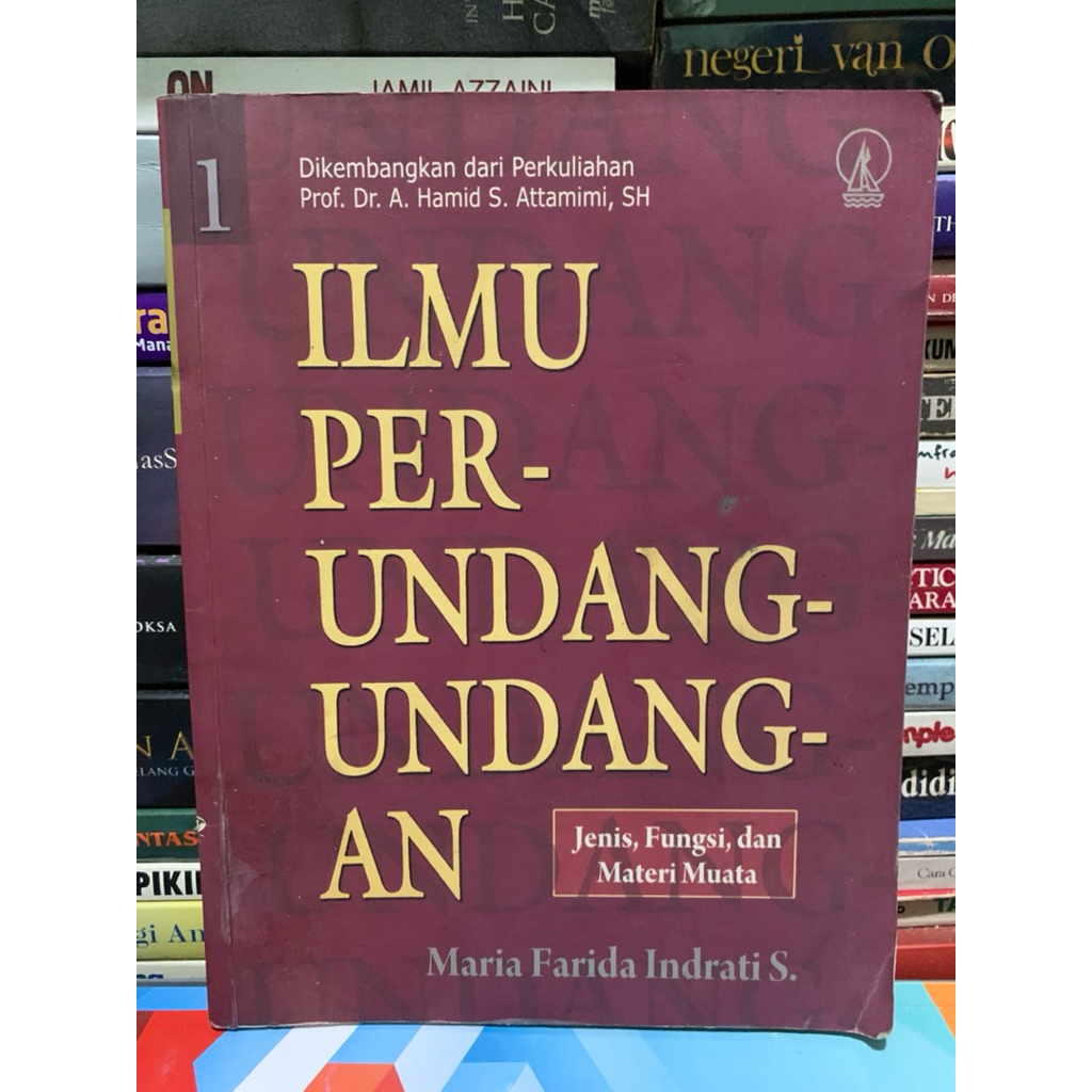 Jual Ilmu perundang undangan jenis fungsi dan materi muata by Maria ...